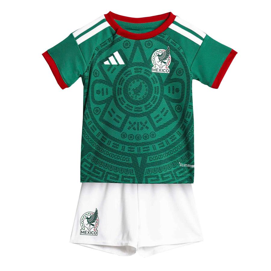 adidas Baby Mexico World Cup 2026 Home Mini Kit Green/White – Azteca Soccer