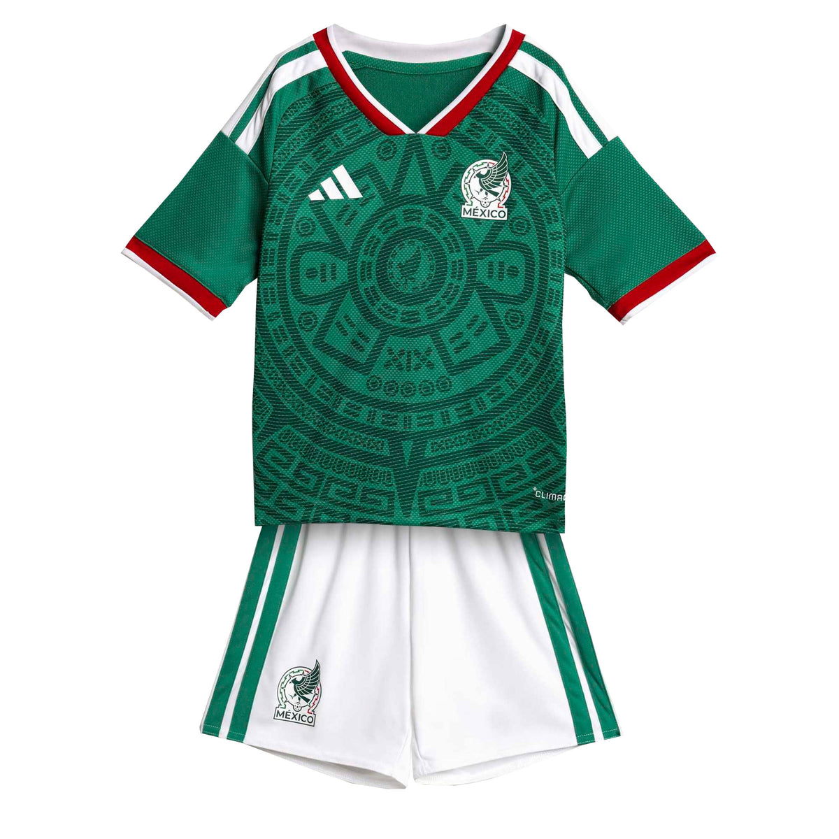 adidas Kids Mexico World Cup 2026 Home Minikit Green – Azteca Soccer