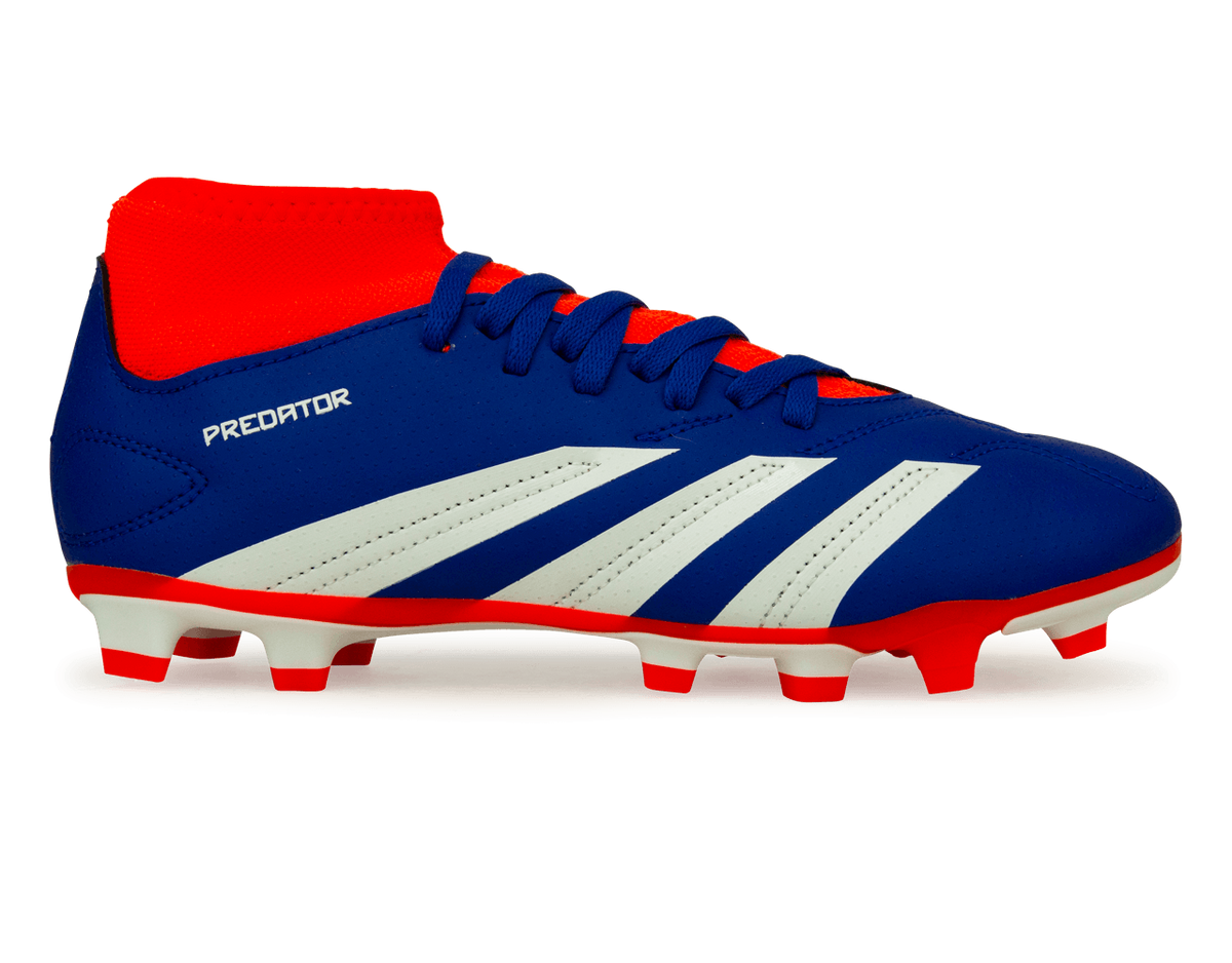 adidas Kids Predator Club Sock FXG Blue/Red – Azteca Soccer