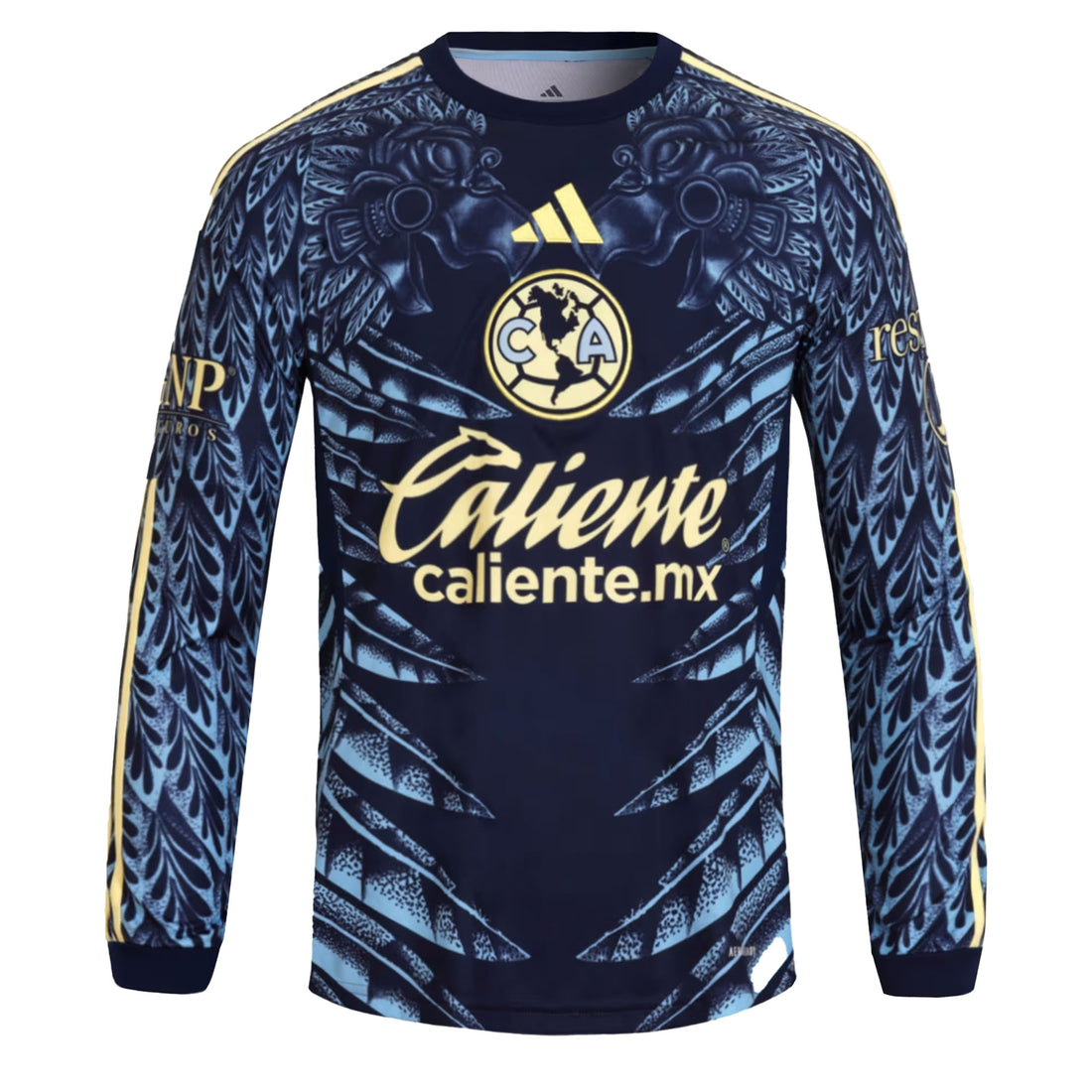 adidas Men's Club America 2025/26 Long Sleeve Away Jersey Team Navy Bl ...