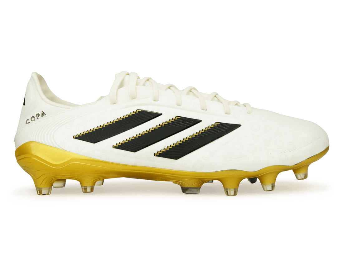 adidas Men's Copa Pure III Elite FG White/Black/Gold – Azteca Soccer
