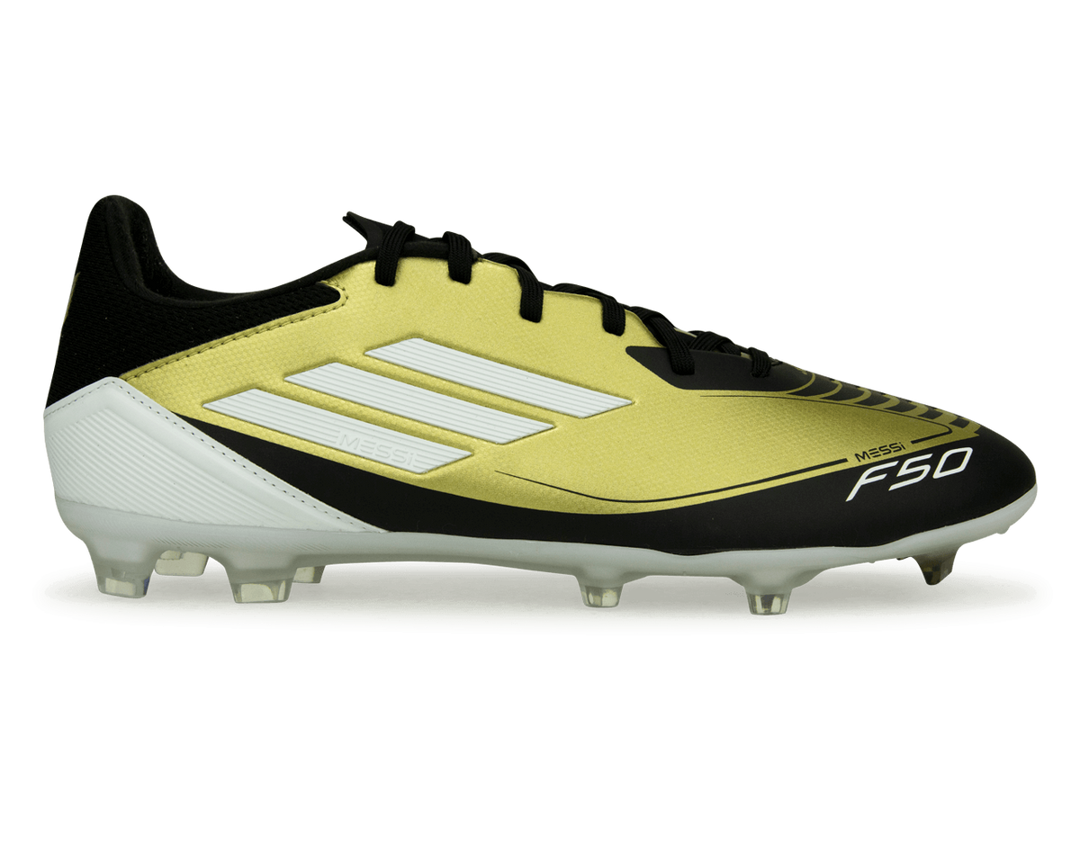adidas Men's F50 League Messi FG/MG Gold/Black/White – Azteca Soccer