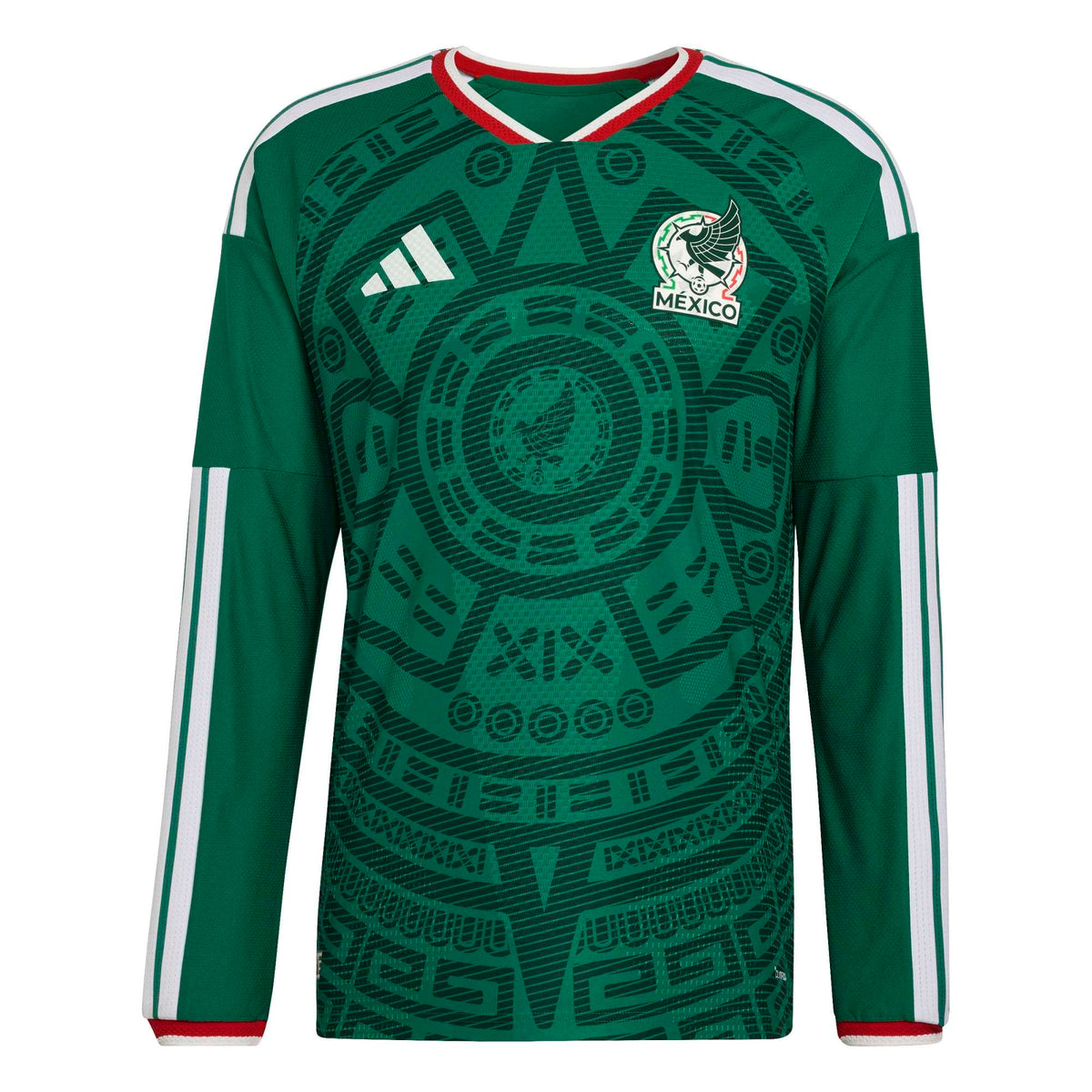 adidas Mexico Men's Authentic Home Soccer Long Sleeve Jersey World Cup ...