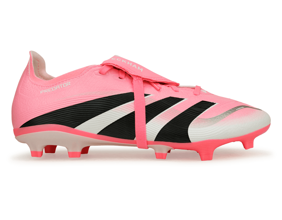 adidas Men's Predator League Fold-Over Tongue FG/MG Pink/Black/White ...