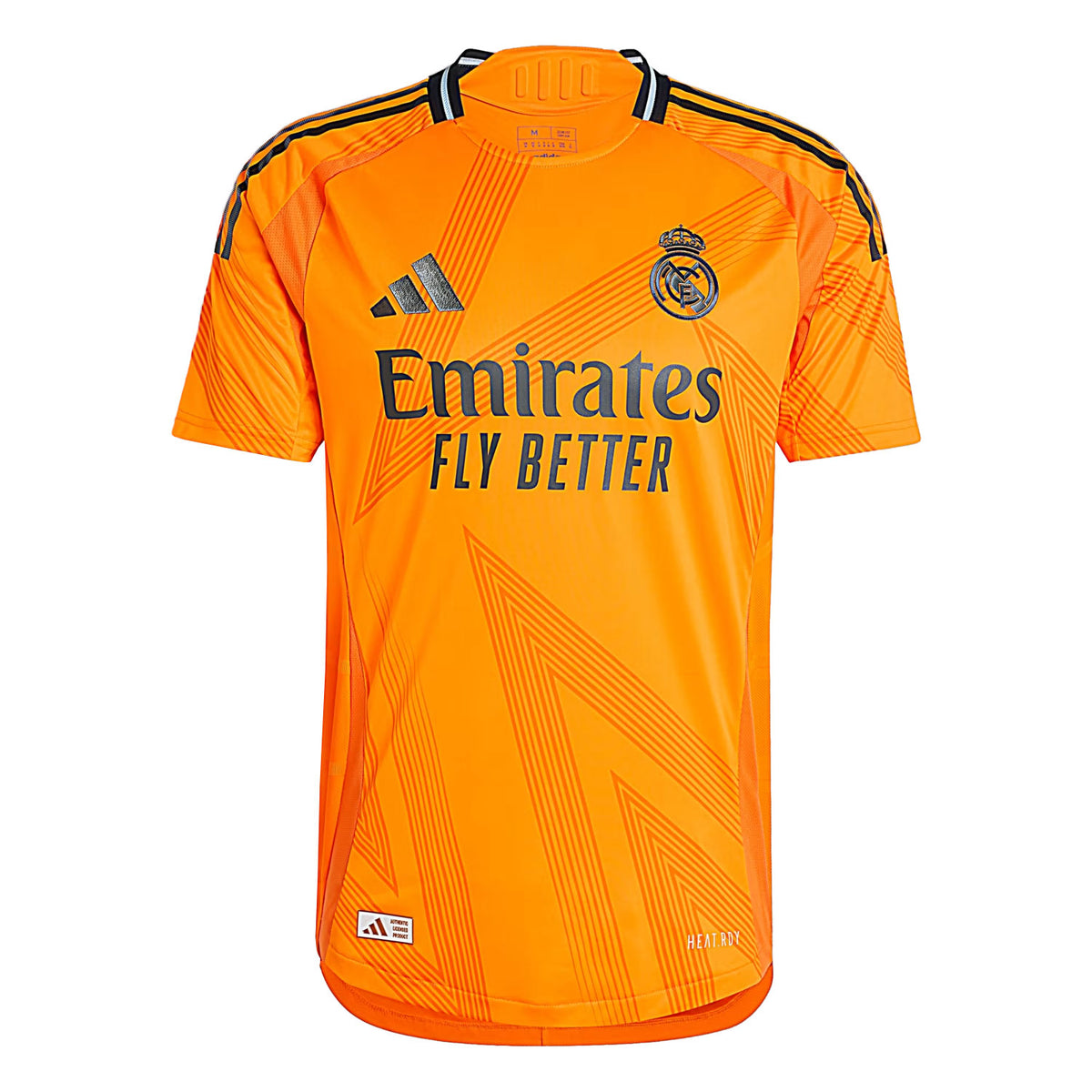 adidas Men's Real Madrid 2024/25 Authentic Away Jersey Orange/Black ...