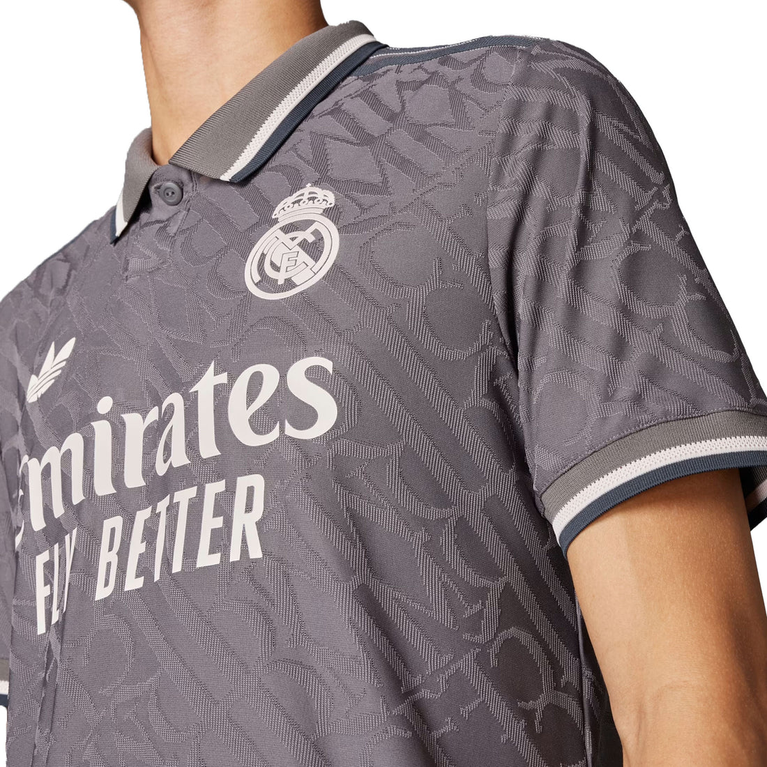 adidas Men's Real Madrid 2024/25 Authentic Third Jersey Charcoal ...