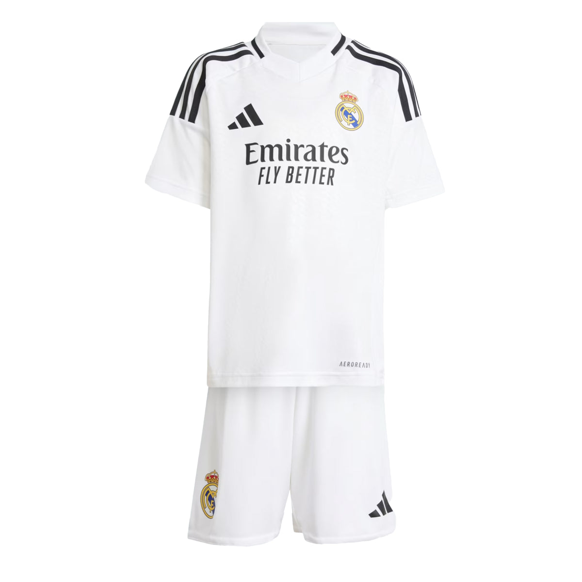 adidas Real Madrid 2024/25 Home Minikit White/Black – Azteca Soccer
