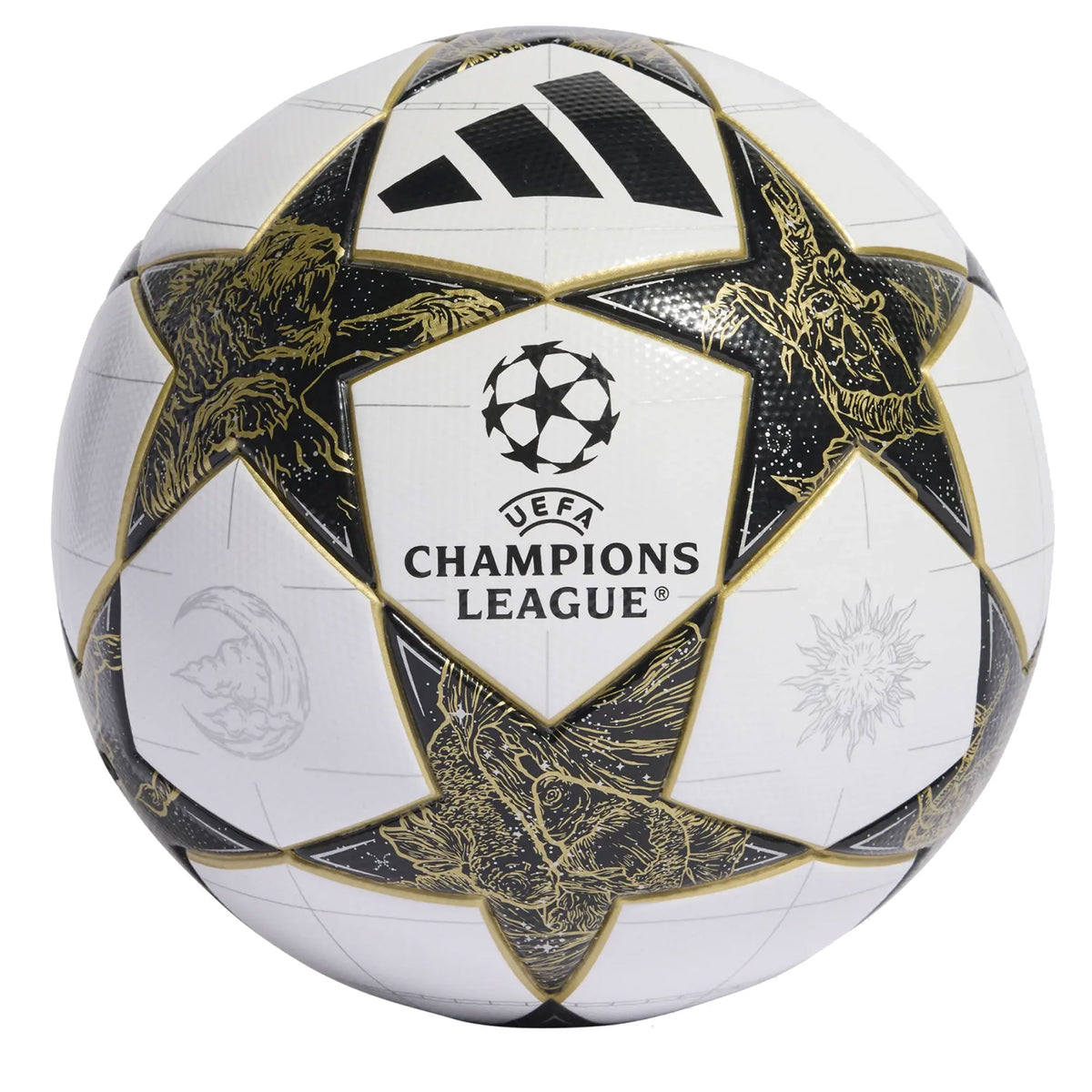 adidas UCL 2025/26 League Ball White/Black/Gold – Azteca Soccer