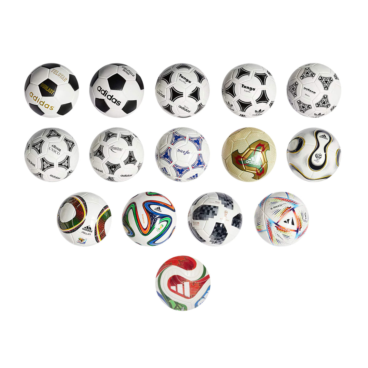 adidas World Cup 2026 Historical Mini Soccer Ball Set – Azteca Soccer