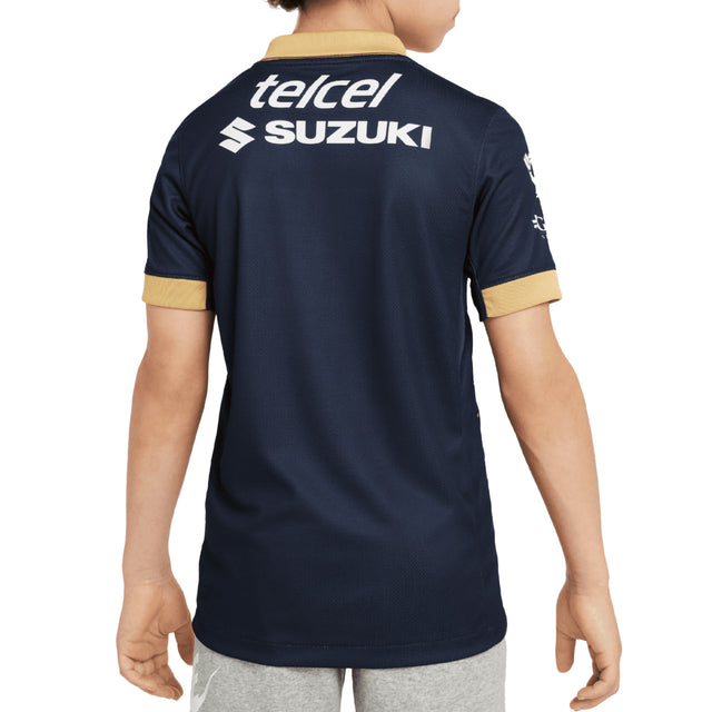 Nike Kids Pumas UNAM 2024/25 Away Jersey Obsidian/Truly Gold/White ...