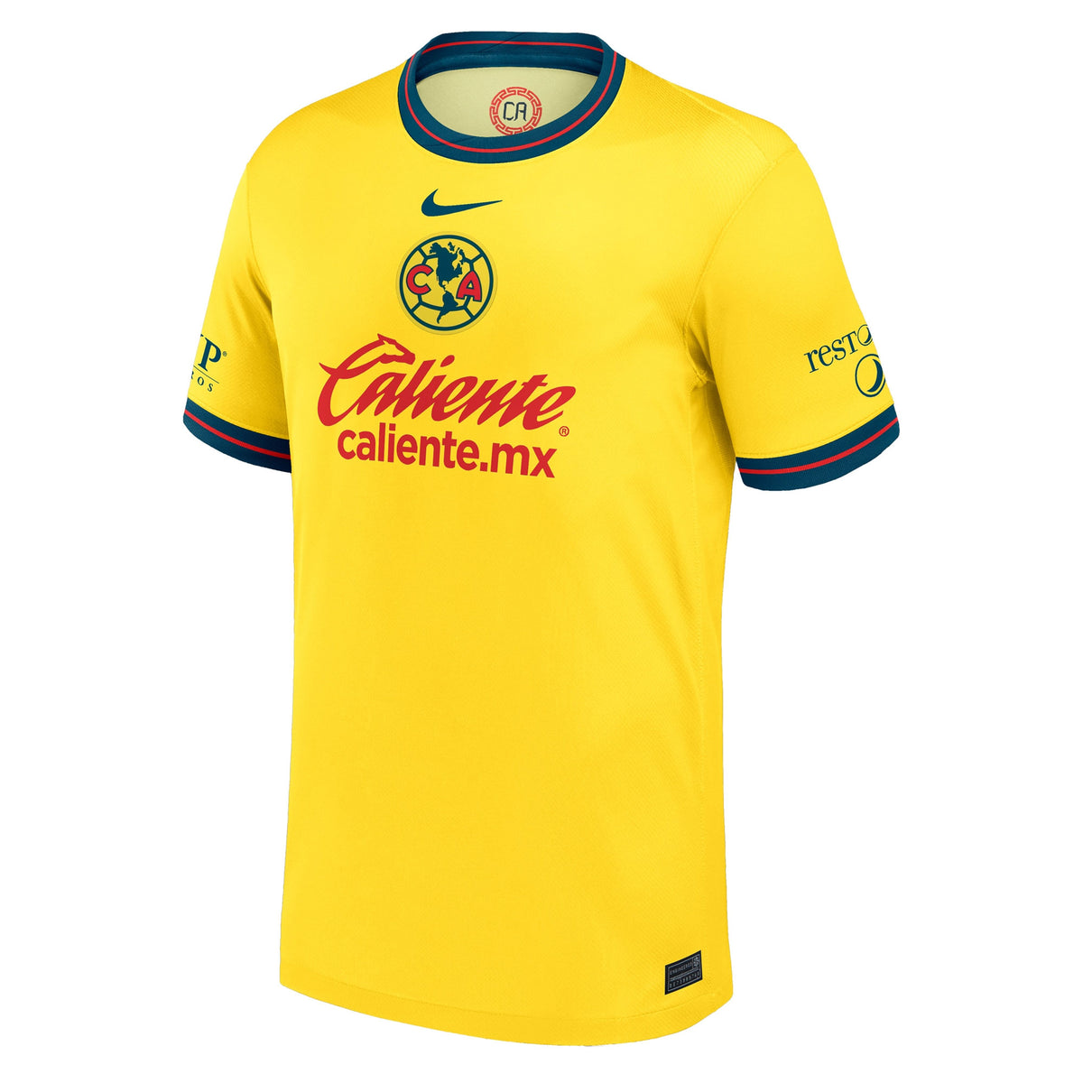 Nike Men's Club America 2024/25 Home Jersey Tour Yellow/Valerian Blue ...