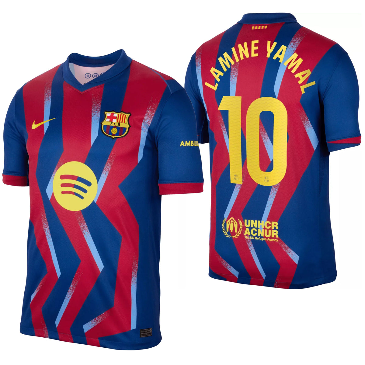 Nike Men's FC Barcelona 2025/26 Dri-FIT ADV Fourth Jersey w/ Lamine Ya ...