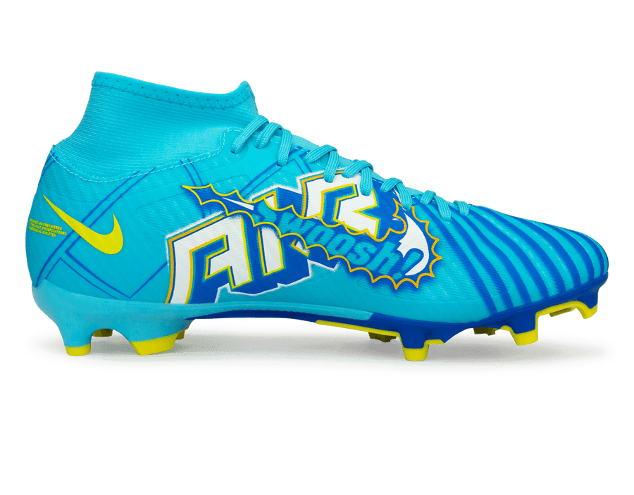 Nike Men's Zoom Mercurial Superfly 9 Academy KM FG/MG Blue/White ...