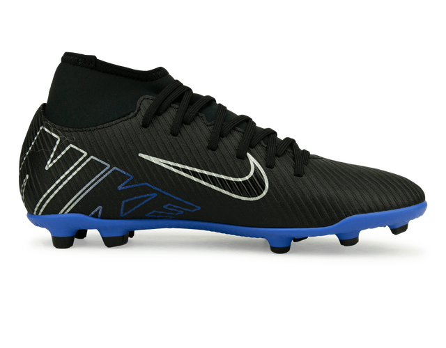 Nike Men's Zoom Mercurial Superfly 9 Club FG/MG Black/Blue – Azteca Soccer
