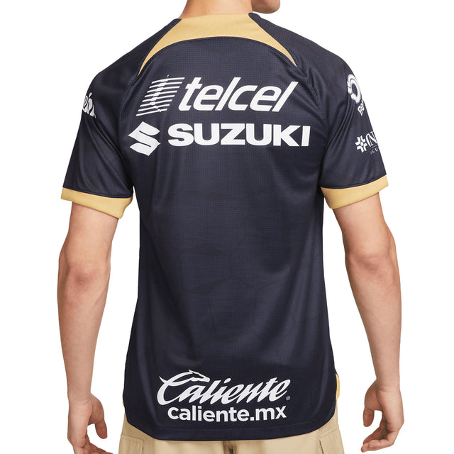 Nike Men's Pumas UNAM 2023/24 Away Jersey Obsidian/Gold – Azteca Soccer