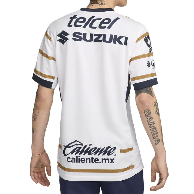 Nike Men's Pumas UNAM 2024/25 Home Jersey White/Gold/Navy – Azteca Soccer