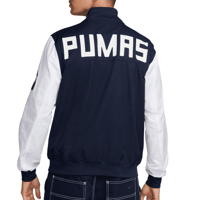 Nike Men's Pumas UNAM 2024/25 Unlined Bomber Jacket Obsidian/White ...