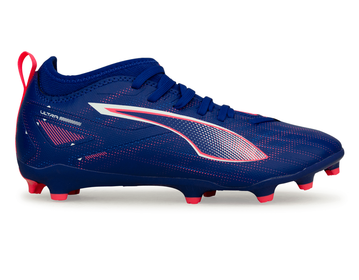 PUMA Kids Ultra 5 Match FG/AG Lapis Lazuli/White – Azteca Soccer