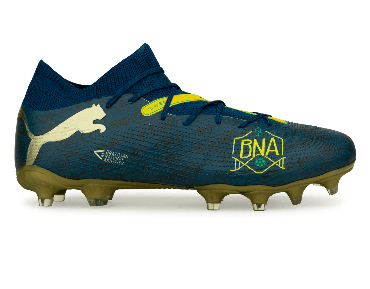 PUMA x Neymar JR Men's Future 7 Match BNA FG/AG Blue/Yellow/Green Gold ...