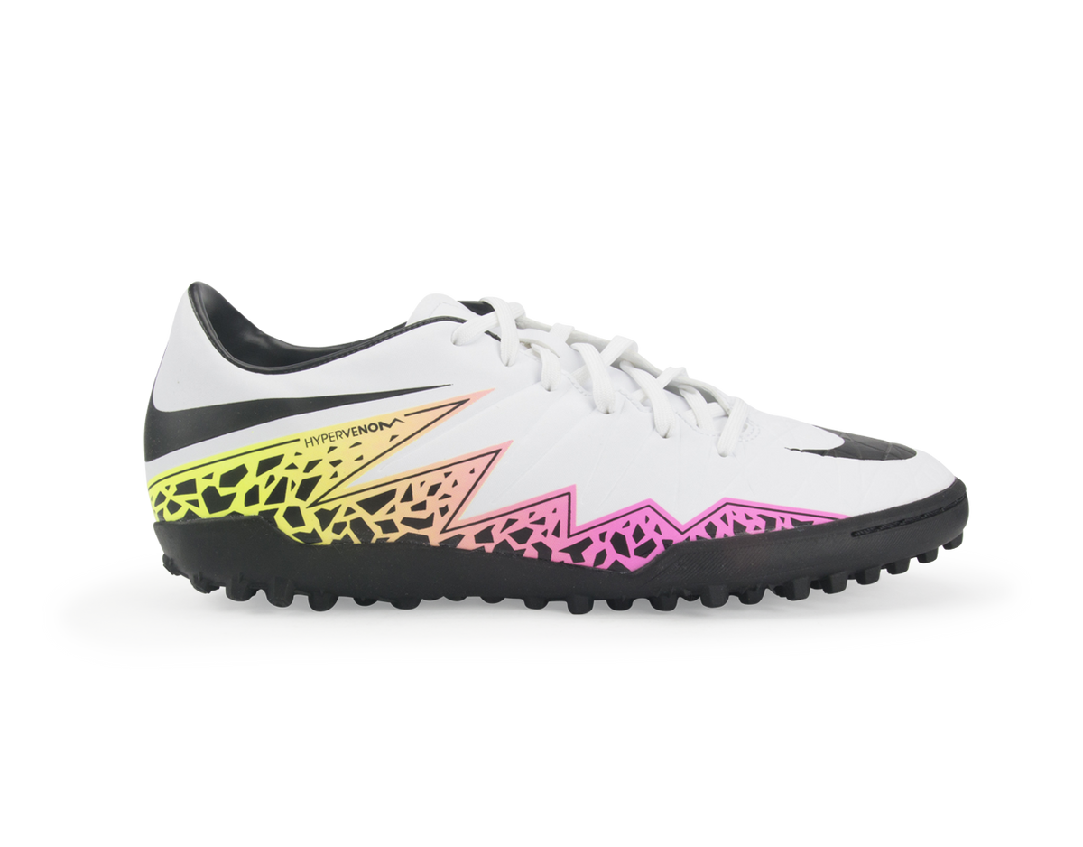 Nike Men's Hypervenom Phelon Turf Soccer Shoes White/Black/Total Orang ...