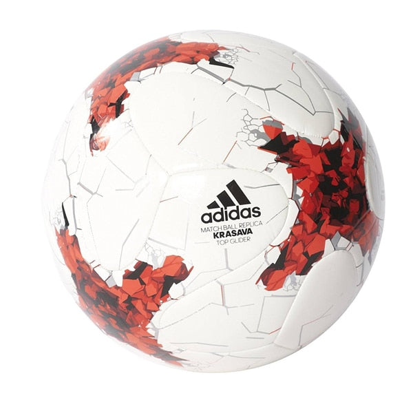 Red Adidas Soccer Ball