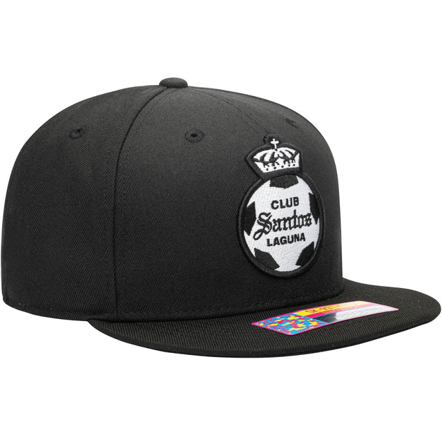 Fan Ink Santos Laguna Hit Snapback Hat Black/White – Azteca Soccer