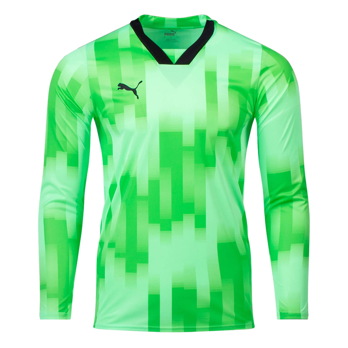 PUMA Kids Team Target Goalkeeper Long Sleeve Jersey Fizzy Lime/Black ...