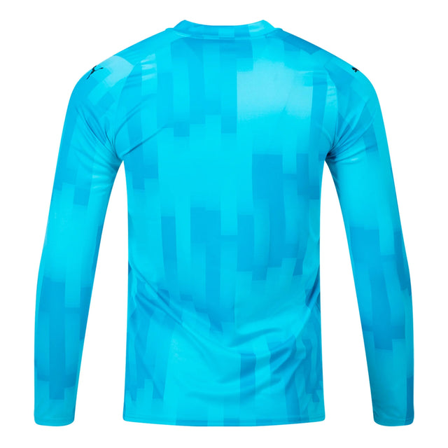 PUMA Men's Team Target Goalkeeper Long Sleeve Jersey Bright Aqua/Black ...