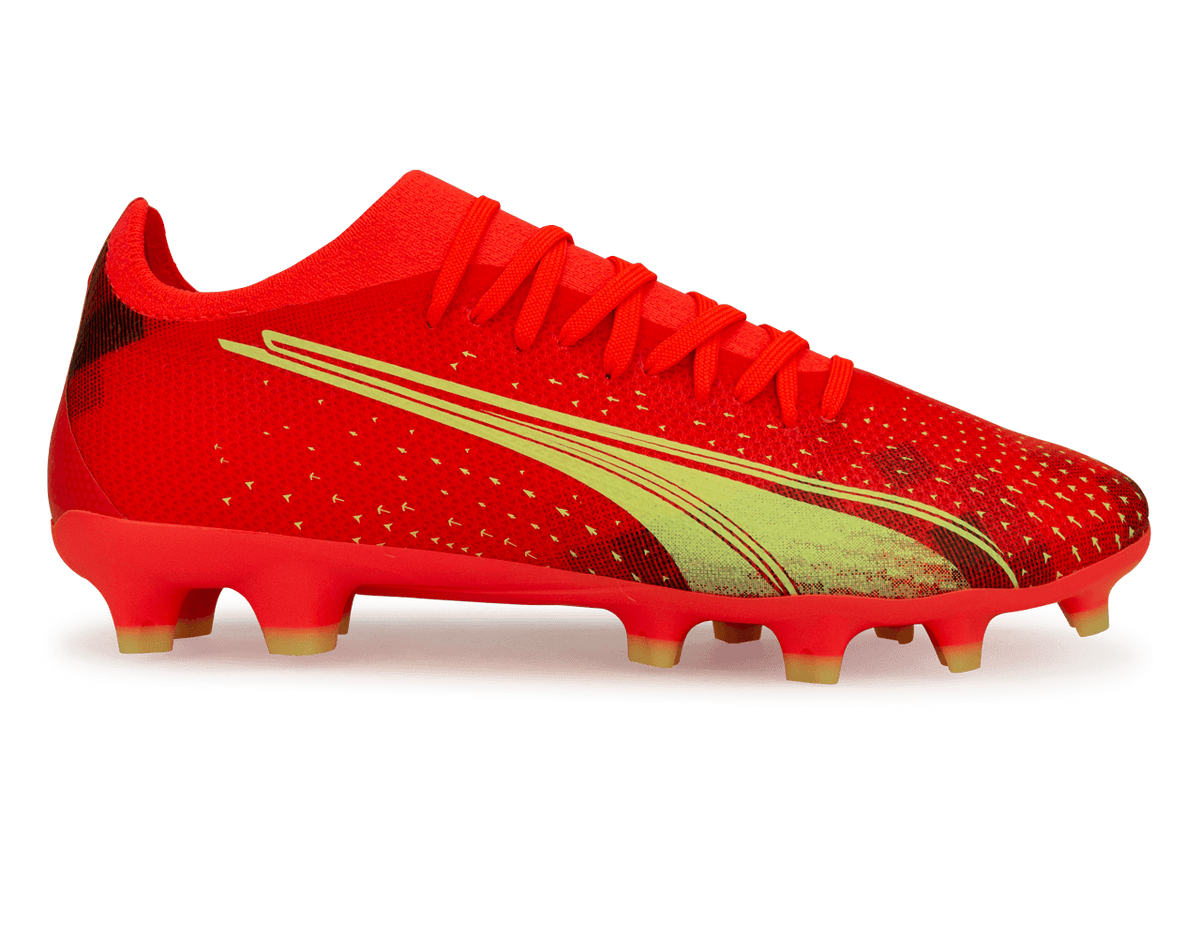 PUMA Men's Ultra Match FG/AG Coral/Black – Azteca Soccer